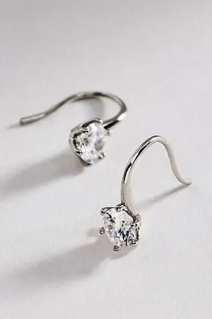 ANTHROPOLOGIE Crystal French Hook Earrings