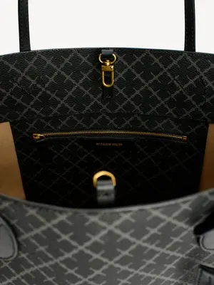 BY MALENE BIRGER Abigail Printed Tote Bag - Charcoal