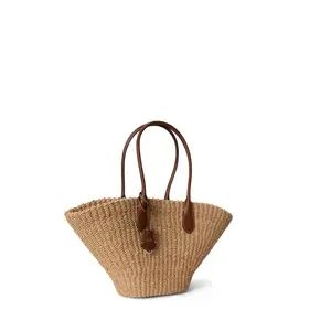 Ralph Lauren Bellport Raffia Basket Tote