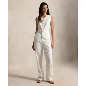Ralph Lauren Buttoned Linen Vest - Nevis