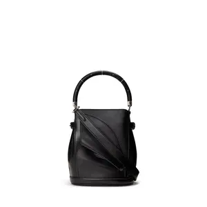 Ralph Lauren Small Floral Bucket Bag - Black