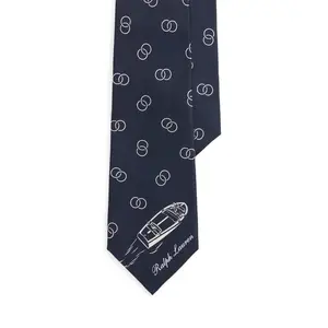 Ralph Lauren Printed Silk Neck Tie