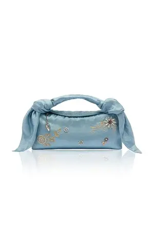 Erdem East West Bloom Bag - Blue
