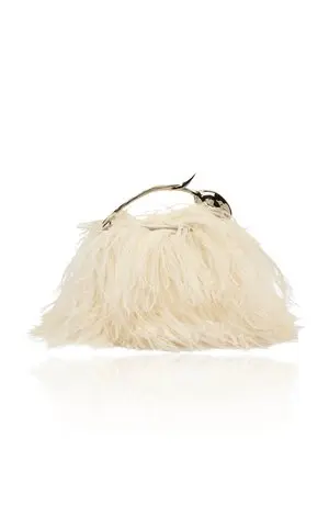 Erdem Feathers Mini Bloom Bag