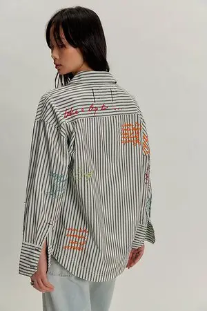 Free People Summer Road Trip Button Down