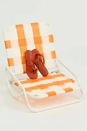 Free People Tide Flip Flops - Rust Leather