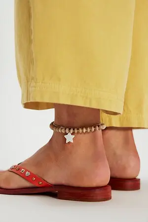 Free People Tide Flip Flops - Rust Leather