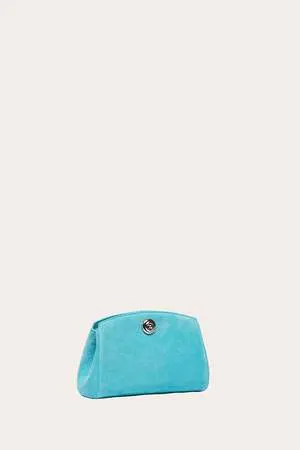 LIFFNER Pushlock Clutch Smeraldo Suede - Blue