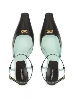 SERGIO ROSSI Ankle-strap Logo-detail Pumps