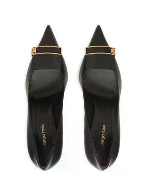 SERGIO ROSSI Pumps With Gold-tone Detail