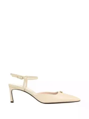 SERGIO ROSSI Surge Ankle-strap Pumps - Neutrals