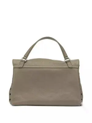 ZANELLATO Postina Turnlock Leather Tote Bag - Grey