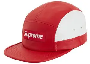 Supreme Leather Camp Cap