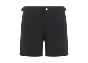 Alexander McQueen Straight Hem Pocketed Swim Shorts - Black