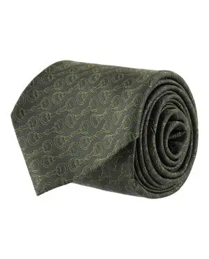 Gucci Jacquard Silk Tie - Green