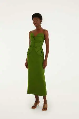 Farm Rio Sleeveless Maxi Dress - Green