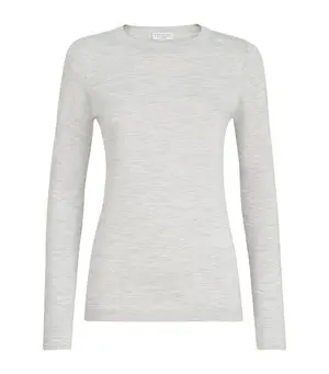 Brunello Cucinelli Cashmere-silk Pullover - Grey
