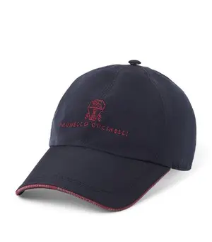 Brunello Cucinelli Water-resistant Embroidered Baseball Cap - Blue