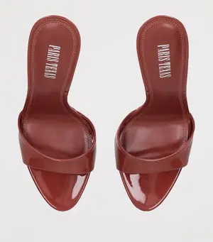 Paris Texas Lidia Patent Leather Mules 105 - Brown