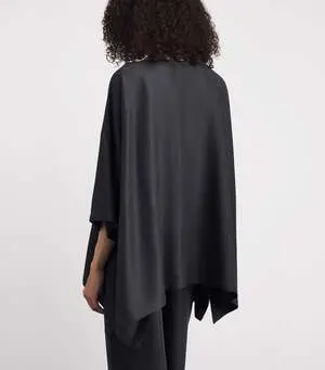 Eskandar Silk Plissé Scoop-neck Top