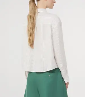 Max Mara Linen Stripe Shirt - Pink
