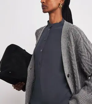 Eleventy Silk Button-up Tunic