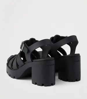 Prada Platform Sandals - Black