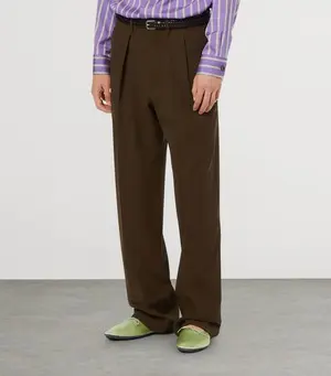 TOM FORD Wool Pleated Trousers
