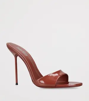 Paris Texas Patent Leather Lidia Mules 105 - Brown