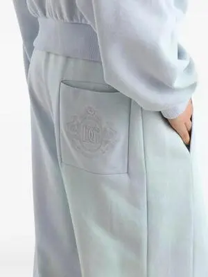 Dolce & Gabbana Fleece Trousers With Embroidery