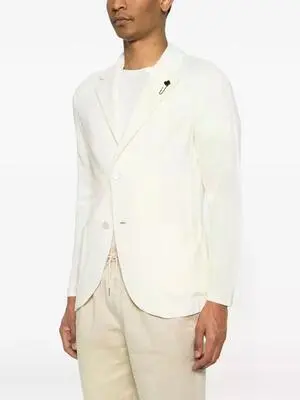 LARDINI Knitted Blazer - White