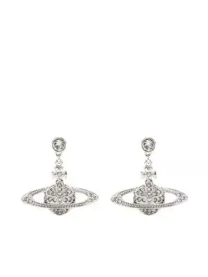 VIVIENNE WESTWOOD Mini Bas Relief Drop Earrings - Silver
