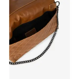 The Kooples Héritage Small Leather Clutch Bag