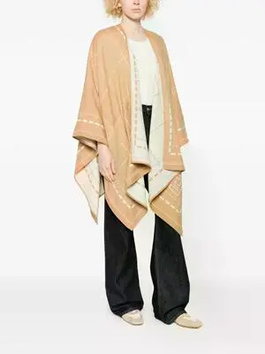 Fendi Patterned Poncho