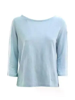 Majestic Filatures Boat Neck Top - Blue