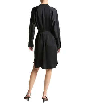 Vince Band Collar Dress - Black