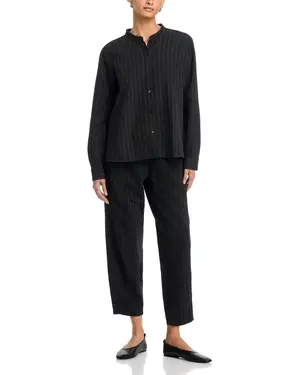 Eileen Fisher Mandarin Collar Top