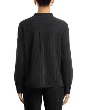 Eileen Fisher Mandarin Collar Top