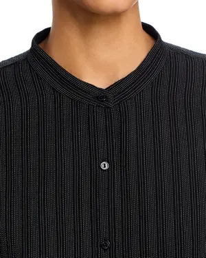 Eileen Fisher Mandarin Collar Top