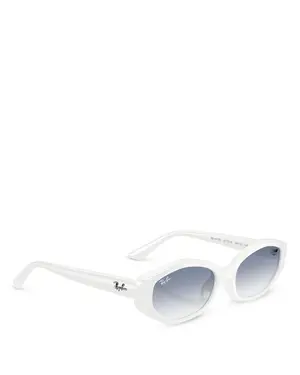 Ray-ban Oval Sunglasses, 56mm - White
