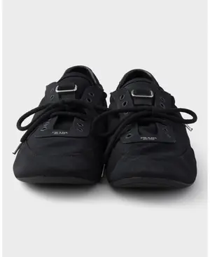 Prada Canvas Sneakers - Black