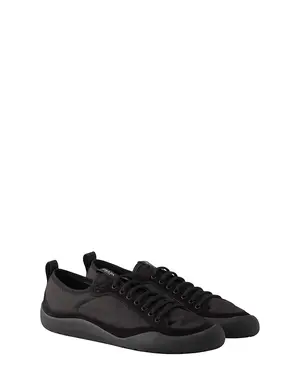 Prada Speedrock Re-nylon And Suede Sneakers - Black