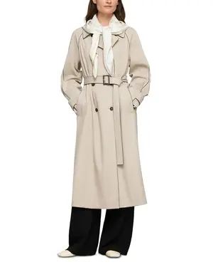 Lafayette 148 New York Double Breasted Trench Coat