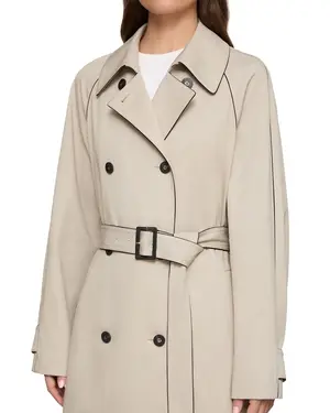 Lafayette 148 New York Double Breasted Trench Coat