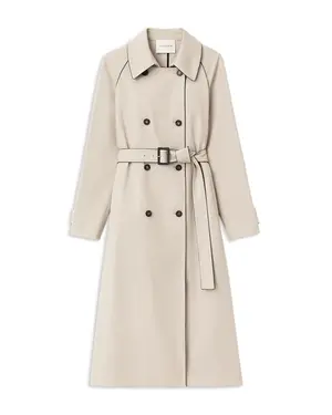 Lafayette 148 New York Double Breasted Trench Coat