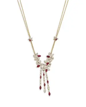 Bloomingdale'S Ruby And Diamond Necklace In 14k Yellow