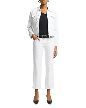 7 For All Mankind Calie Mid-rise Straight Ankle Jeans
