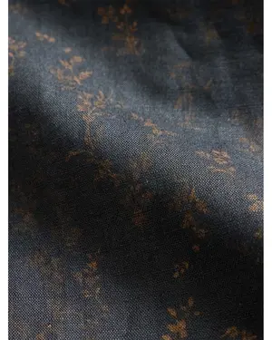 John Varvatos Bucks Linen Cotton Shirt - Deep Blue
