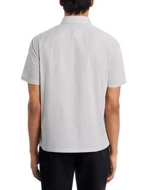 Theory Irving Short Sleeve Optical Shirt - Morel Multi