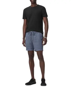 John Varvatos Rubin Crinkled Jacquard Short Sleeve Tee - Black